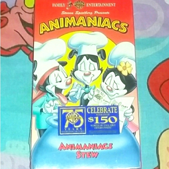 Vintage | Media | New 994 Animaniacs Stew Vhs Movie 9s Kid Vintage ...